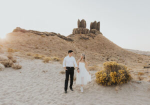 Candid Engagement Photography at Twin Sisters Rock in Wallula, Washington ...