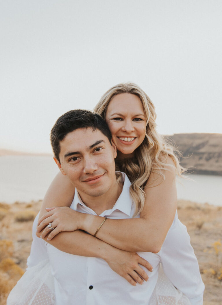 Candid Engagement Photography at Twin Sisters Rock in Wallula, Washington ...